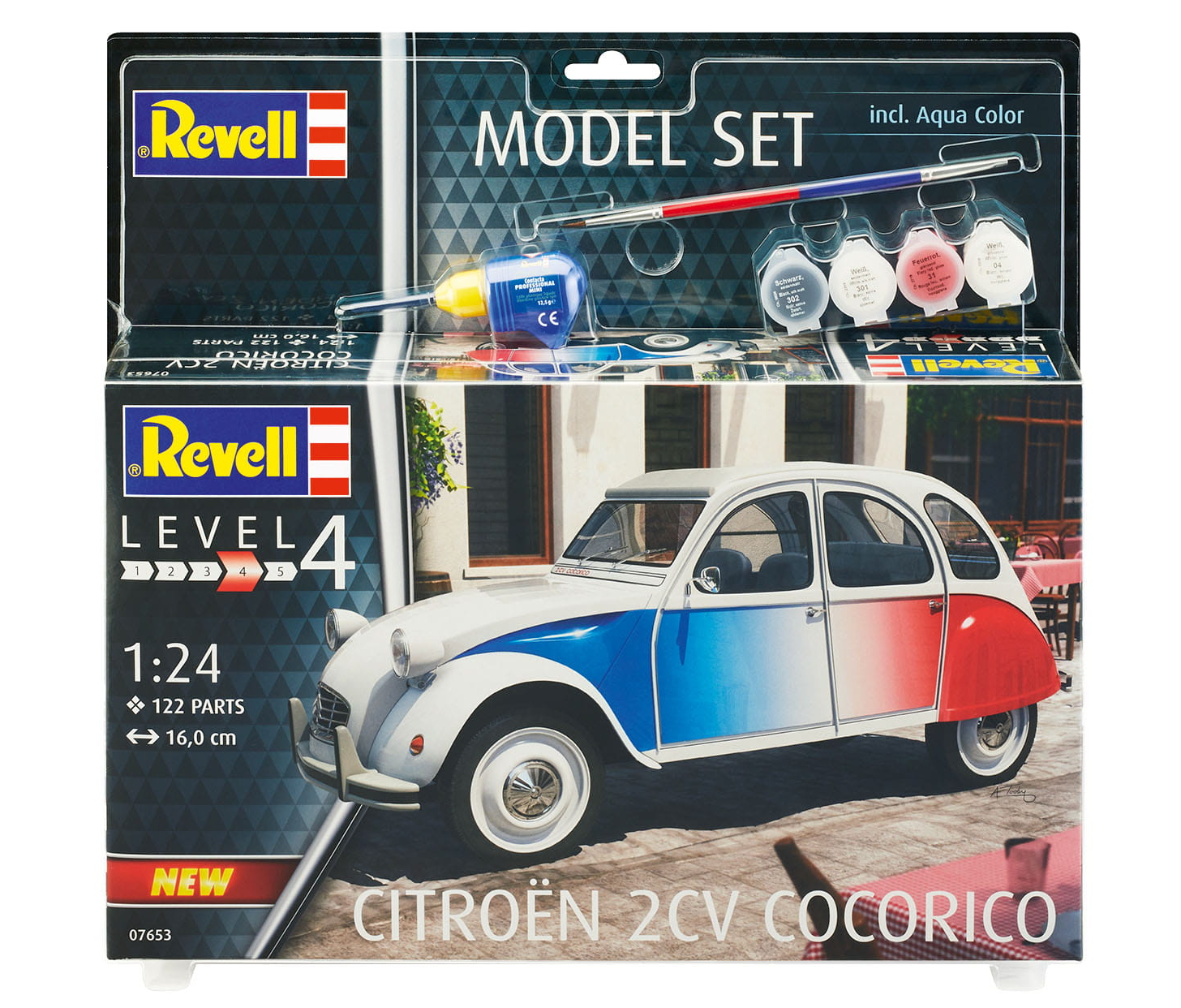 Citroën 2CV Cocorico (model set) 1:24 | 67653 REVELL :: Modelarnia.pl ...